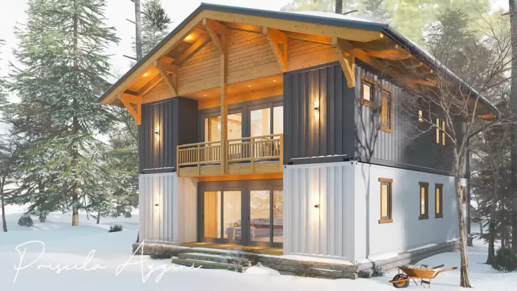 Le Chalet: A Cozy and Modern Container Home Design