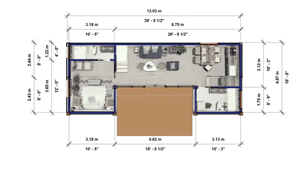 Triangular Roof Container House Design with over 1 Million Views in 2 Weeks