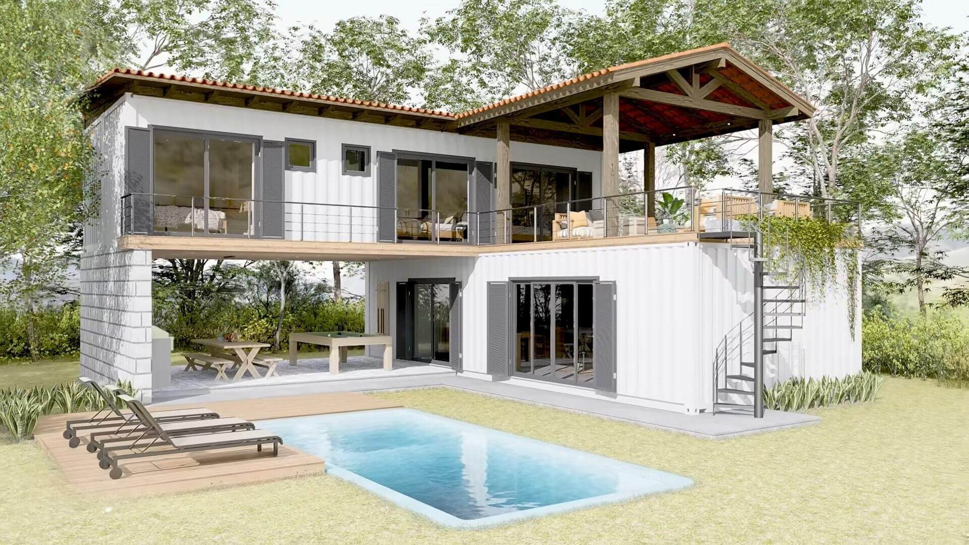 Exploring a Cozy, Modern Container Home Design