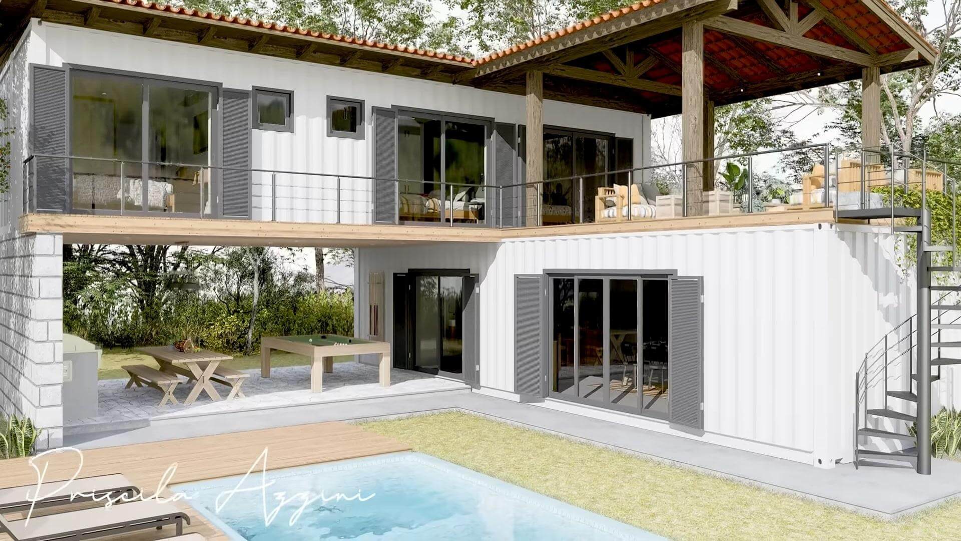 Exploring a Cozy, Modern Container Home Design