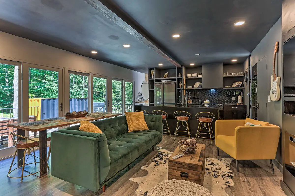 Two-Story Container Home in the Forest