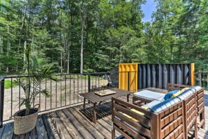 Two-Story Container Home in the Forest