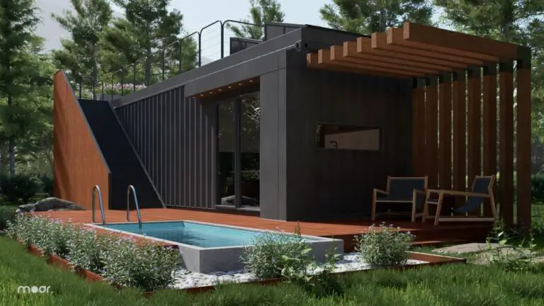 Compact Luxury: A 40ft Container Home Design