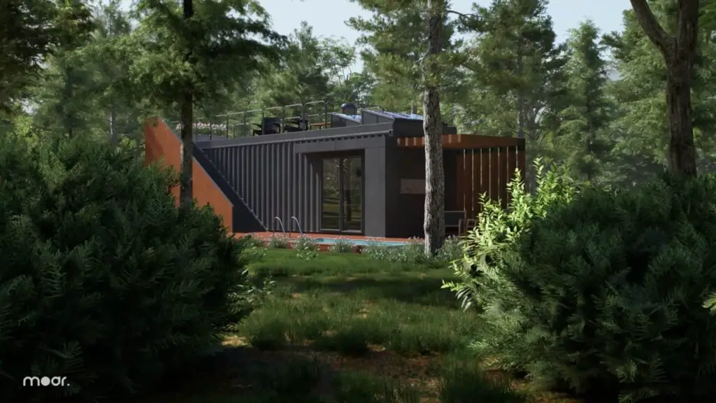 Compact Luxury: A 40ft Container Home Design