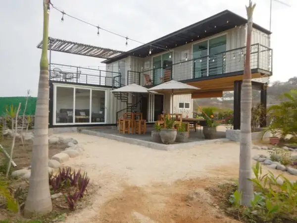 Two-Story Shipping Container Home Design