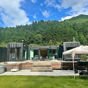 Container Home U Shaped Layout Sustainable Container Homes: Airbnb