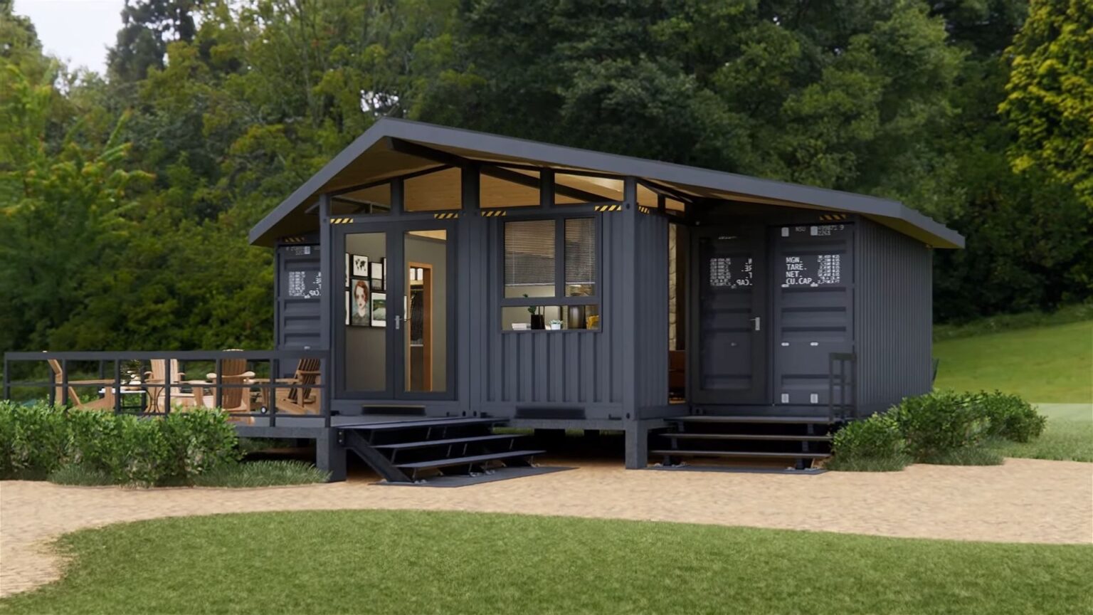 Modern Shipping Container House Design: A Cozy 2-Bedroom