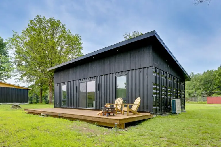 Innovative Living: Inside a 3x40ft Black Shipping Container Home Amidst ...