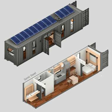 Conex Box Homes Inside Two Bedroom Shipping Container Homes:
