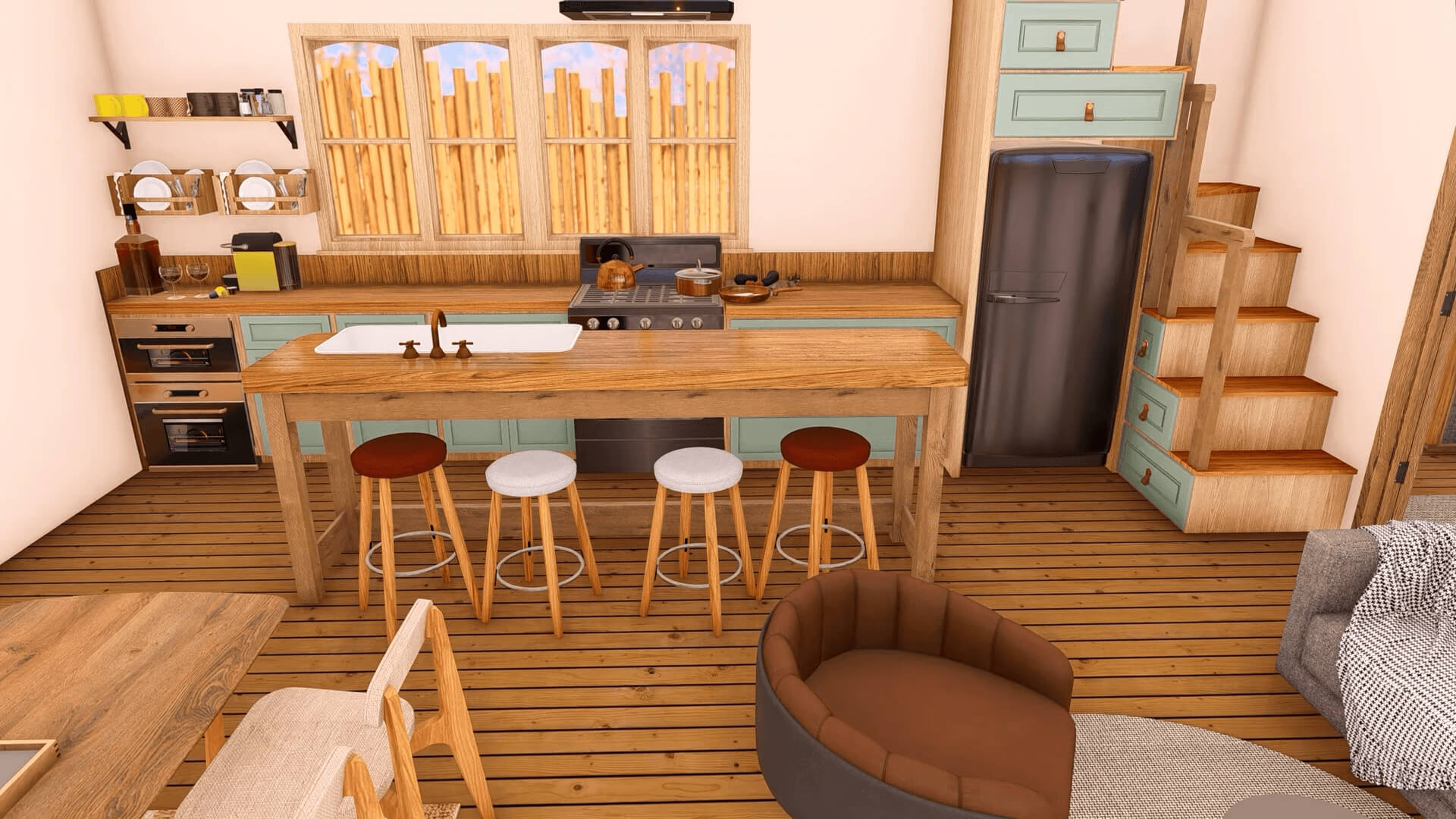 Triangular Design of a 40 ft Shipping Container Home