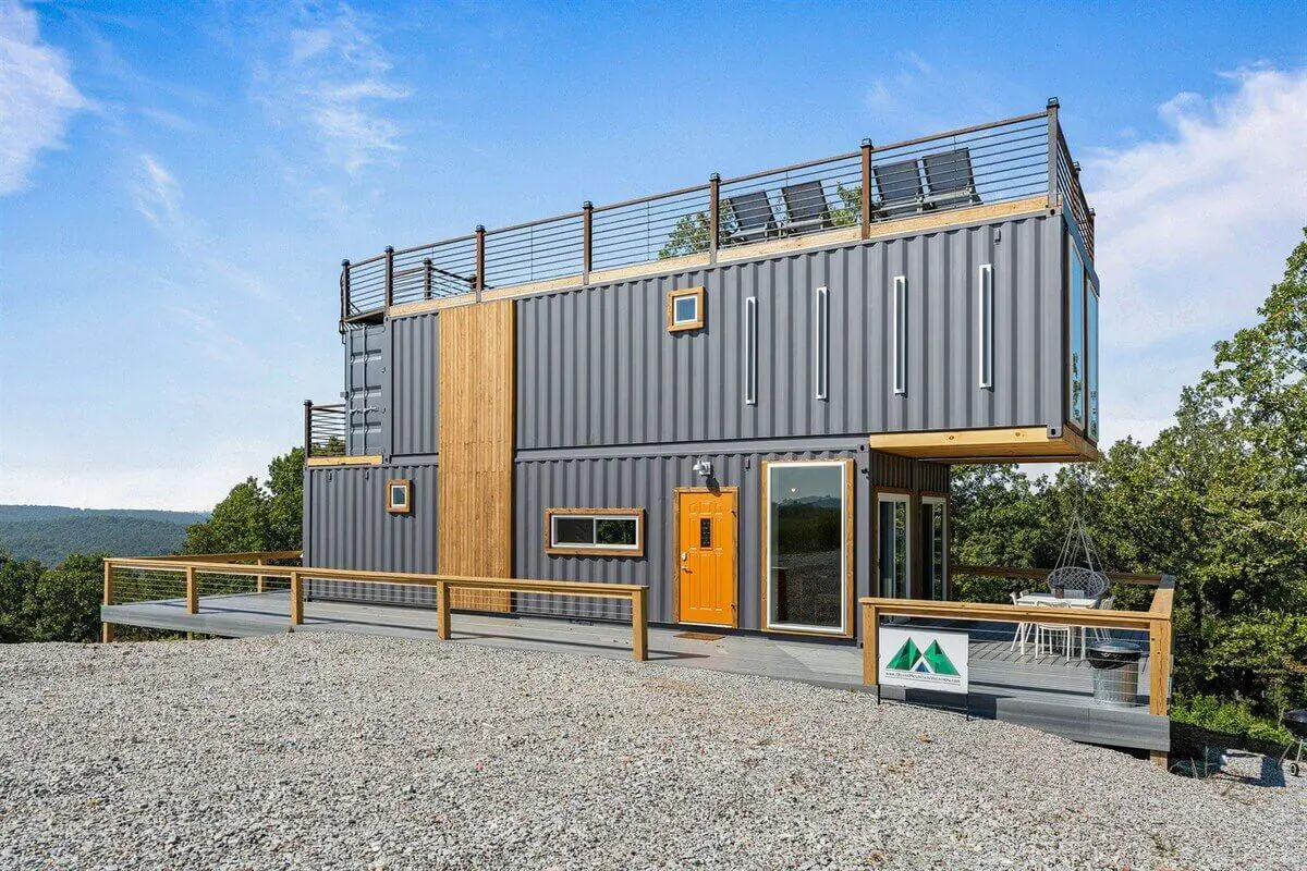 Four Containers, Two Stories, One Dream: Unique Container Home with a ...