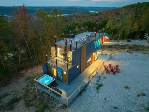 Four Containers, Two Stories, One Dream: Unique Container Home with a ...