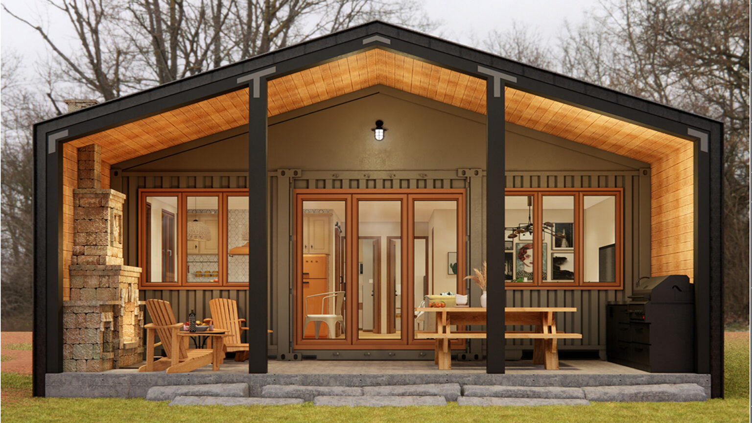 How Three 40ft Containers Became a 3 Bedroom Container Home