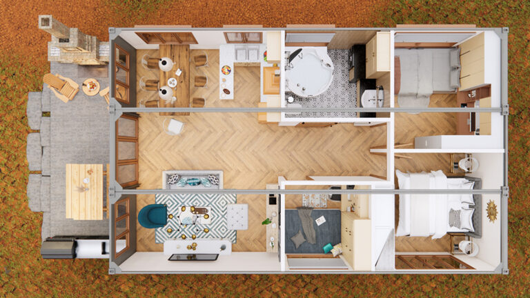 How Three 40ft Containers Became a 3 Bedroom Container Home