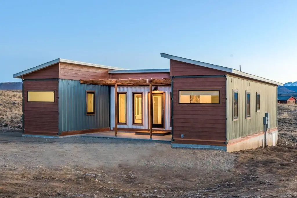 A Spacious Two-Bedroom H-Layout Container Home