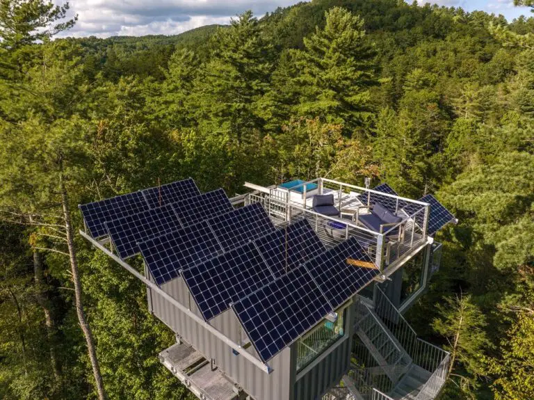 Off Grid 60ft tall Shipping Container Tower!