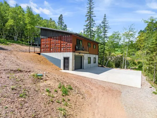 Two-Story Container Home (with Plan) Built with Three Shipping Containers