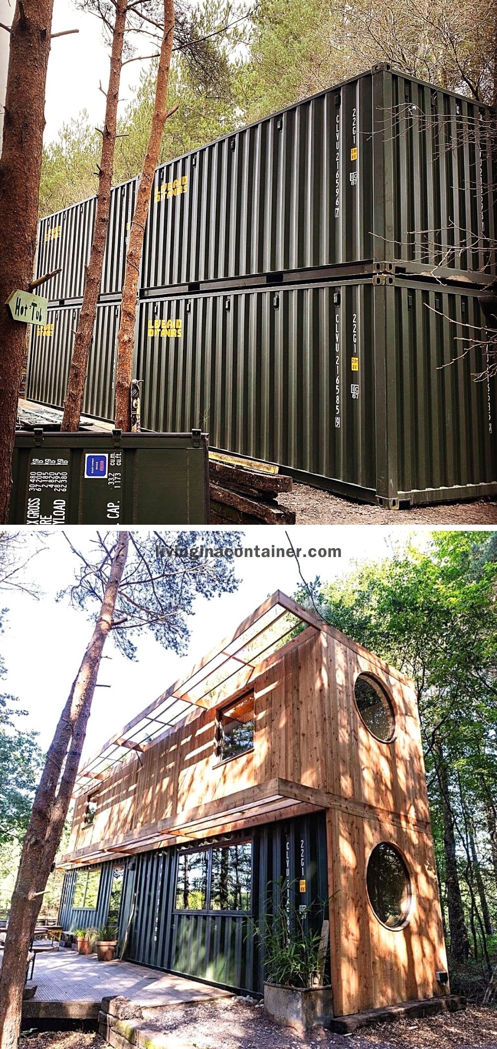 Inside Enchanting Two-Story Container House