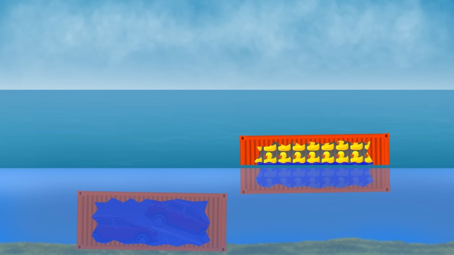 What exactly happens to the containers that cargo ships drop into the ...