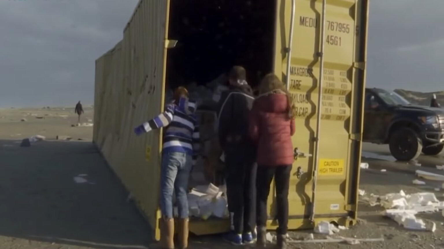 What exactly happens to the containers that cargo ships drop into the ...