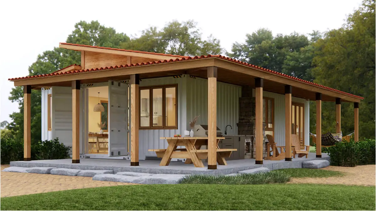Wonderful 3 Bedroom Container House Design with Three 40 ft High Cube ...
