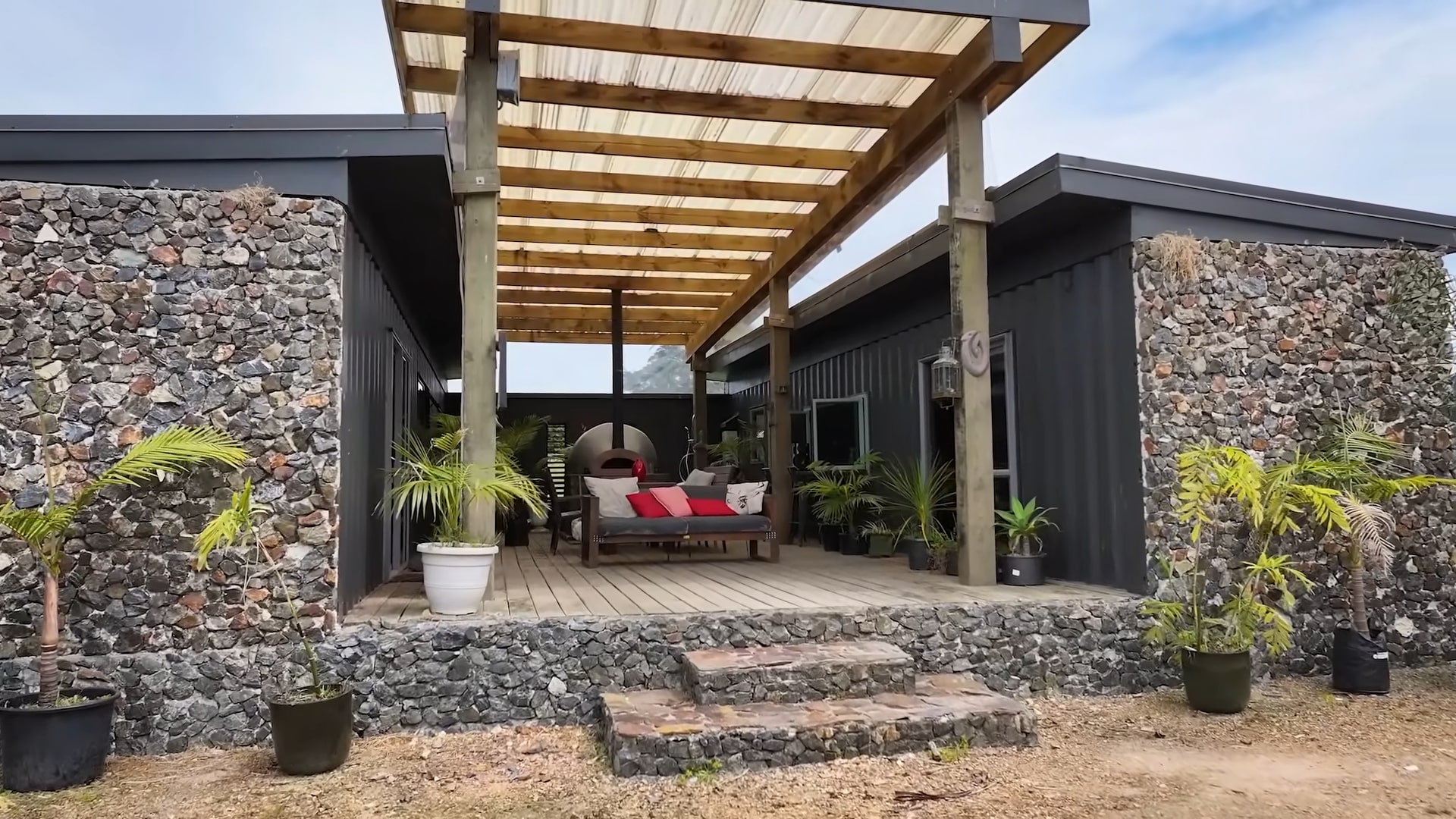 From Two Shipping Containers to Rustic Off-Grid Retreat!