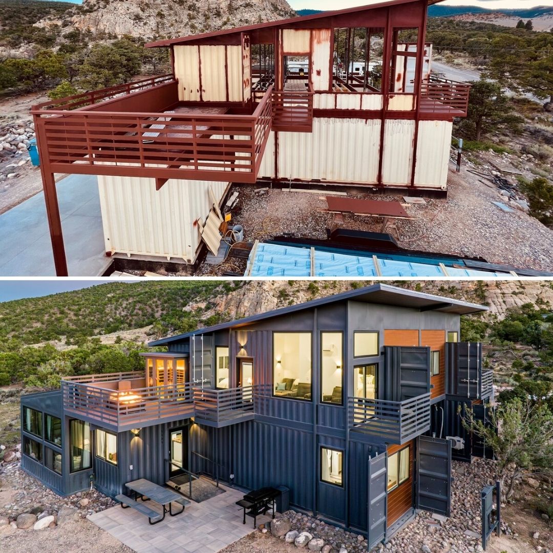 A Masterpiece of Engineering: The Ultimate Mountain Shipping Container Home